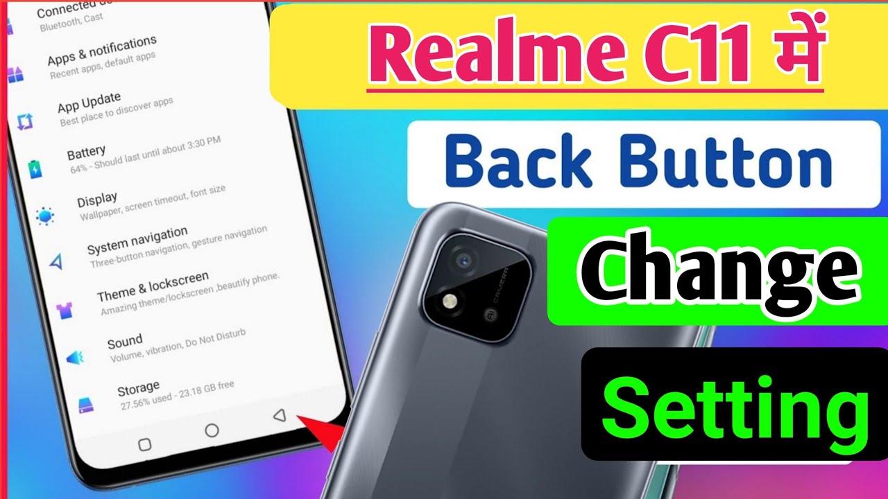 realme c11 back button setting/realme c11 back button change/realme c11 ...