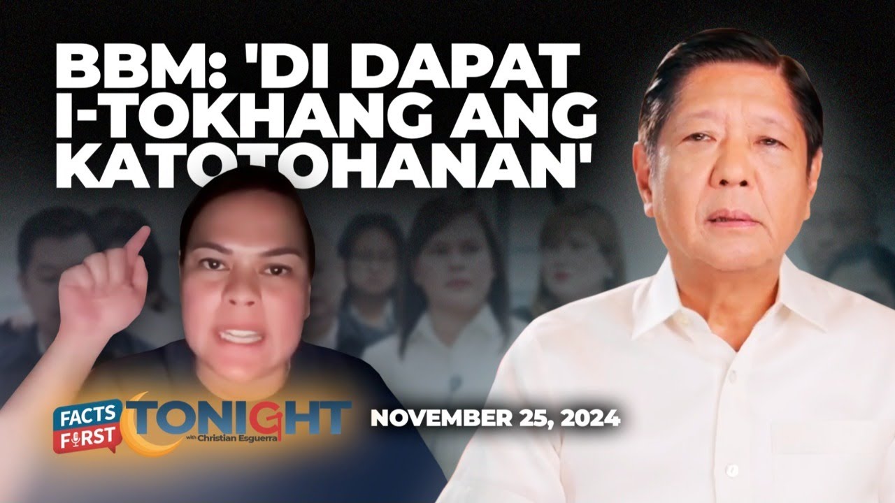 BBM pumalag na sa pagbabanta ni Sara Duterte - YouTube