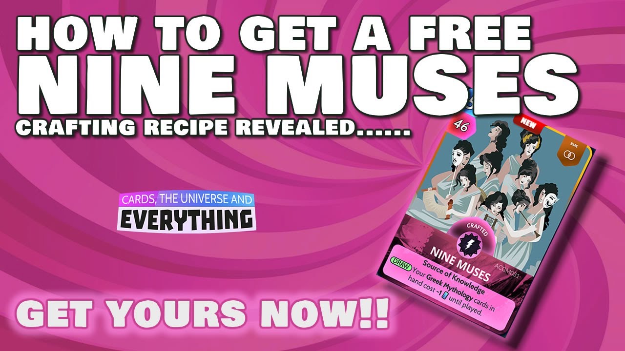 How to craft The Nine Muses card. Cards Universe and Everything - YouTube