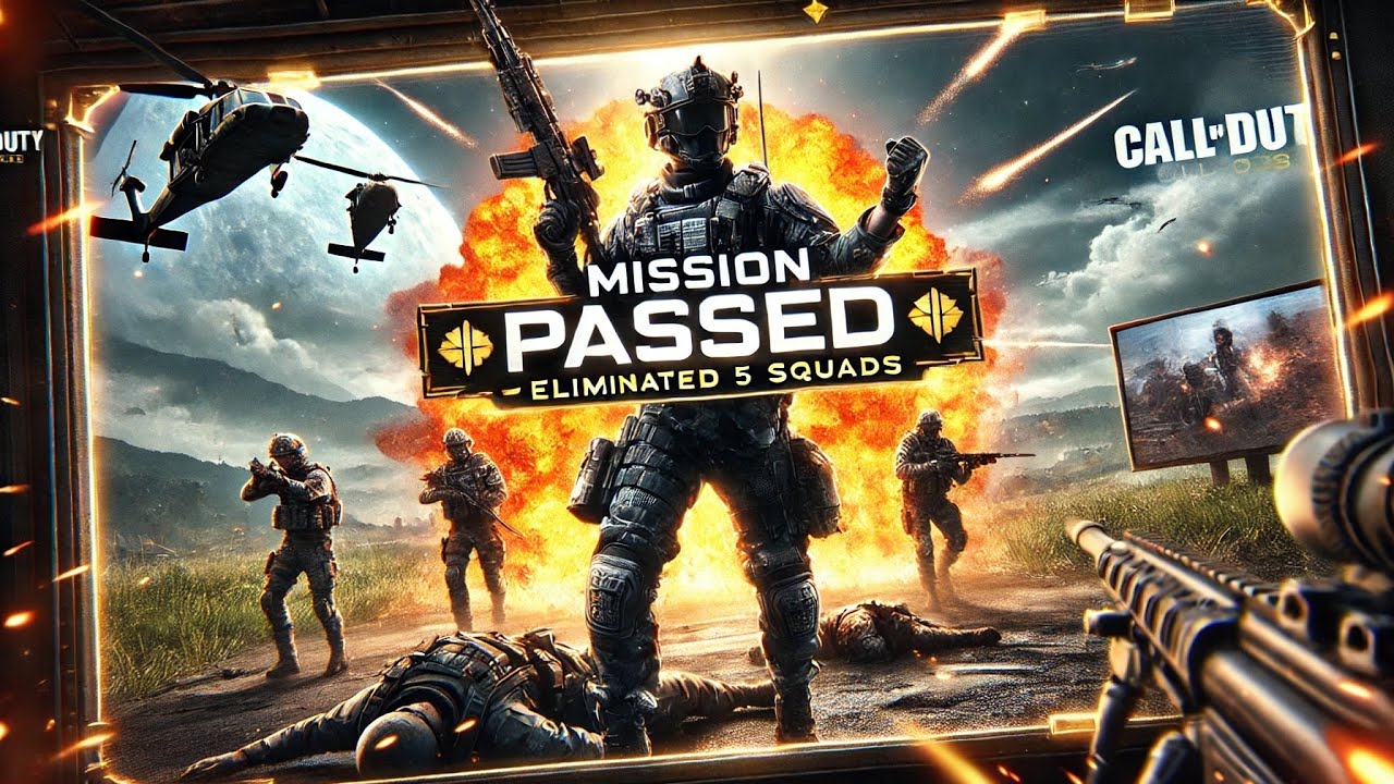 MISSION PASSED | 5 Squads Eliminated in Call of Duty! - YouTube