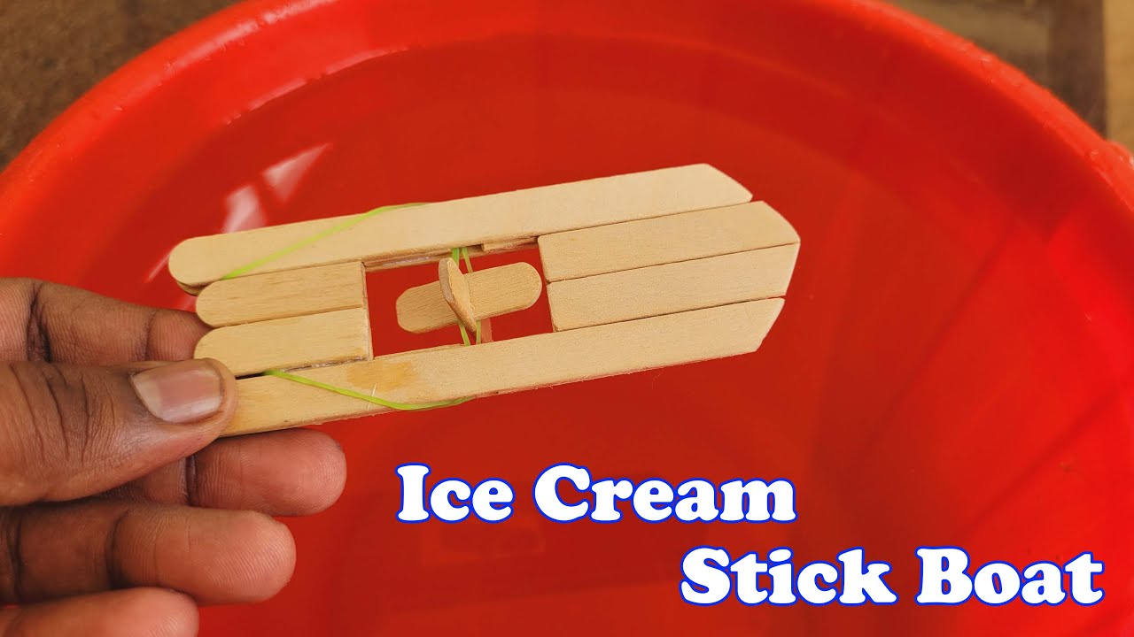How to Make a Ice cream Stick Boat | ice cream stick Boat Easy ...