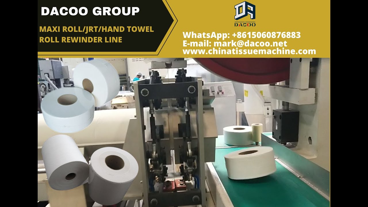 Maxi Jumbo Roll Toilet Paper Roll JRT Hand Towel Roll Machine ...