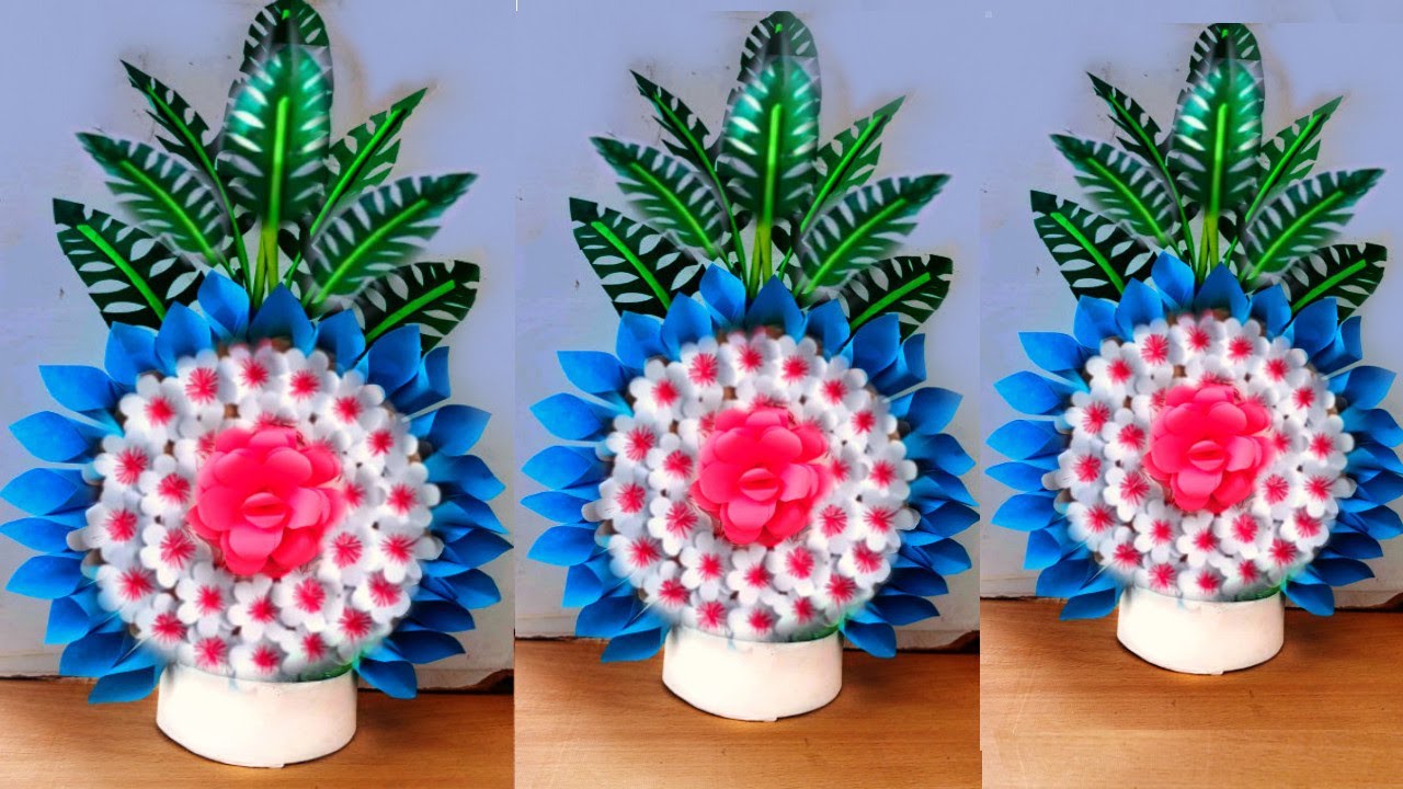 Easy beautiful flower bouquet making with paper / diy flower bouquet ...