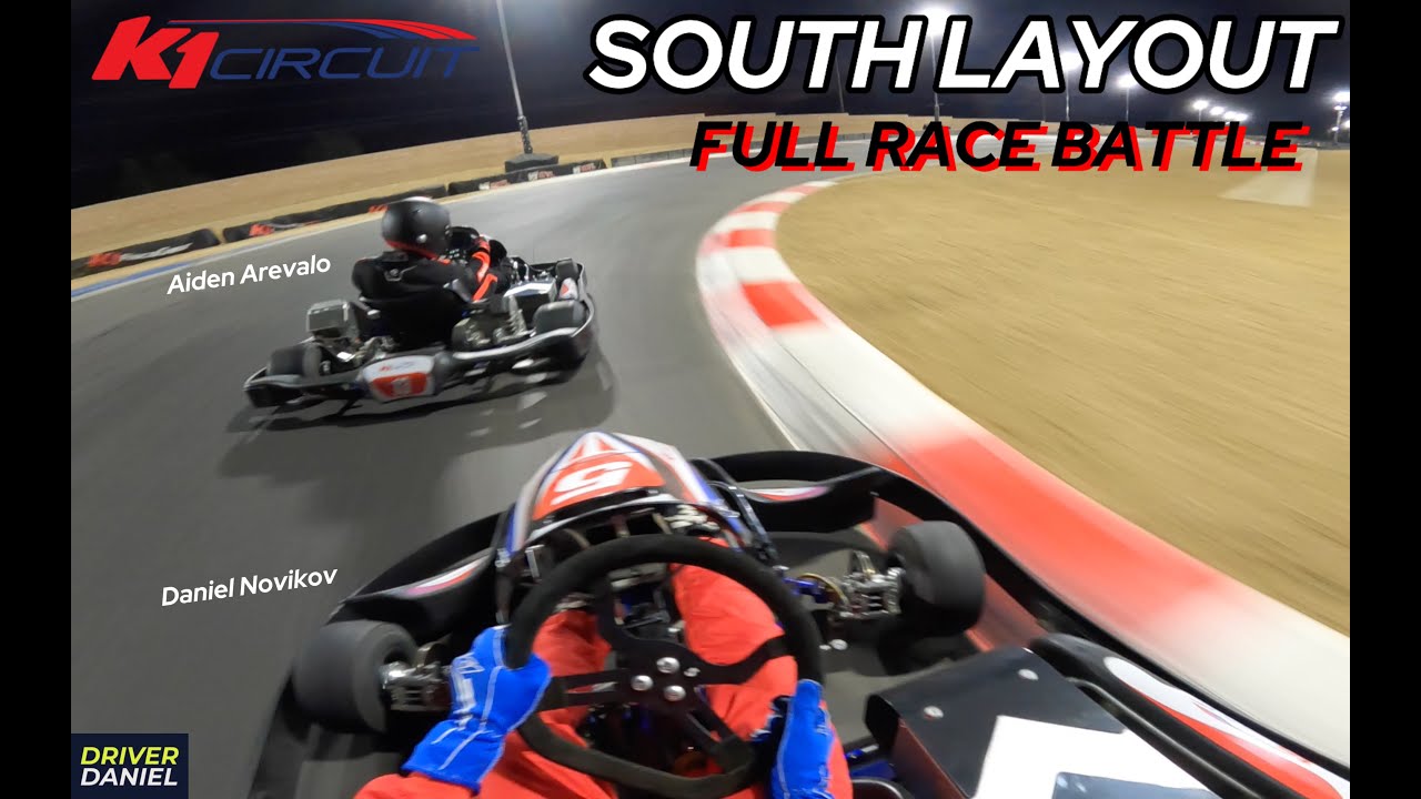 K1 Circuit SOUTH LAYOUT! Insane Top Speed | Full Race With Aiden - YouTube