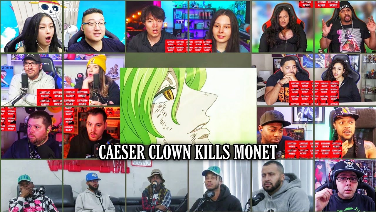 Caeser Clown Kills Monet By Accident Reaction Mashup | One Piece ...