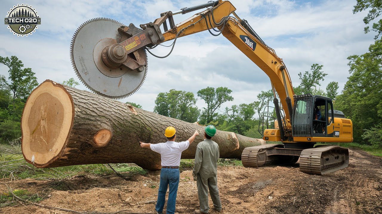 Fastest Big Chainsaw Cutting Trees Extremely Dangerous | Most Powerful ...
