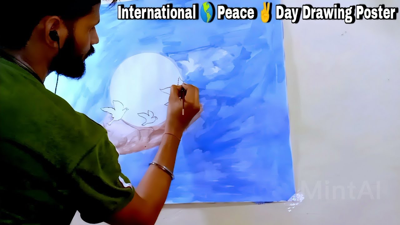 World 🌎 Peace Day Drawing Poster || International Peace Day 2021 ...