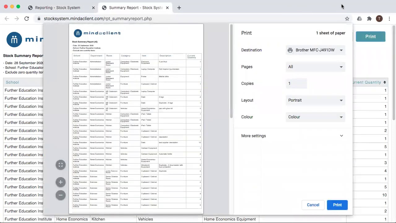 Output and Print Reports to Screen and to an Excel Spreadsheet - YouTube