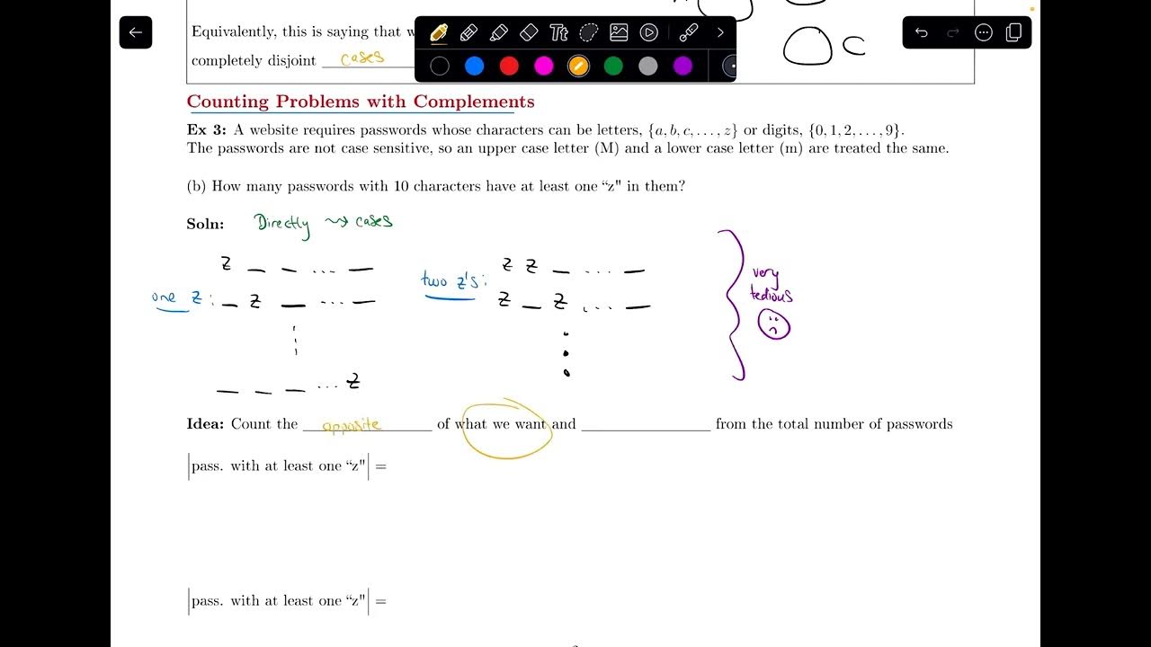 6.1.3 Counting Problems with Complements - Discrete Math - YouTube