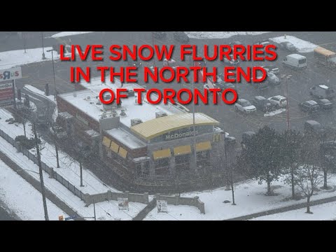 LIVE SNOW FLURRIES IN THE NORTH END OF TORONTO - YouTube