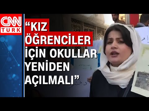 Afgan kadınlardan eğitim protestosu
