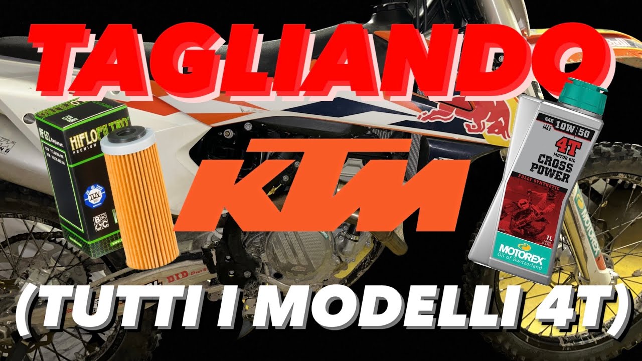 COME FARE IL TAGLIANDO AL KTM 4T [250-350-450] 🛠️ - YouTube