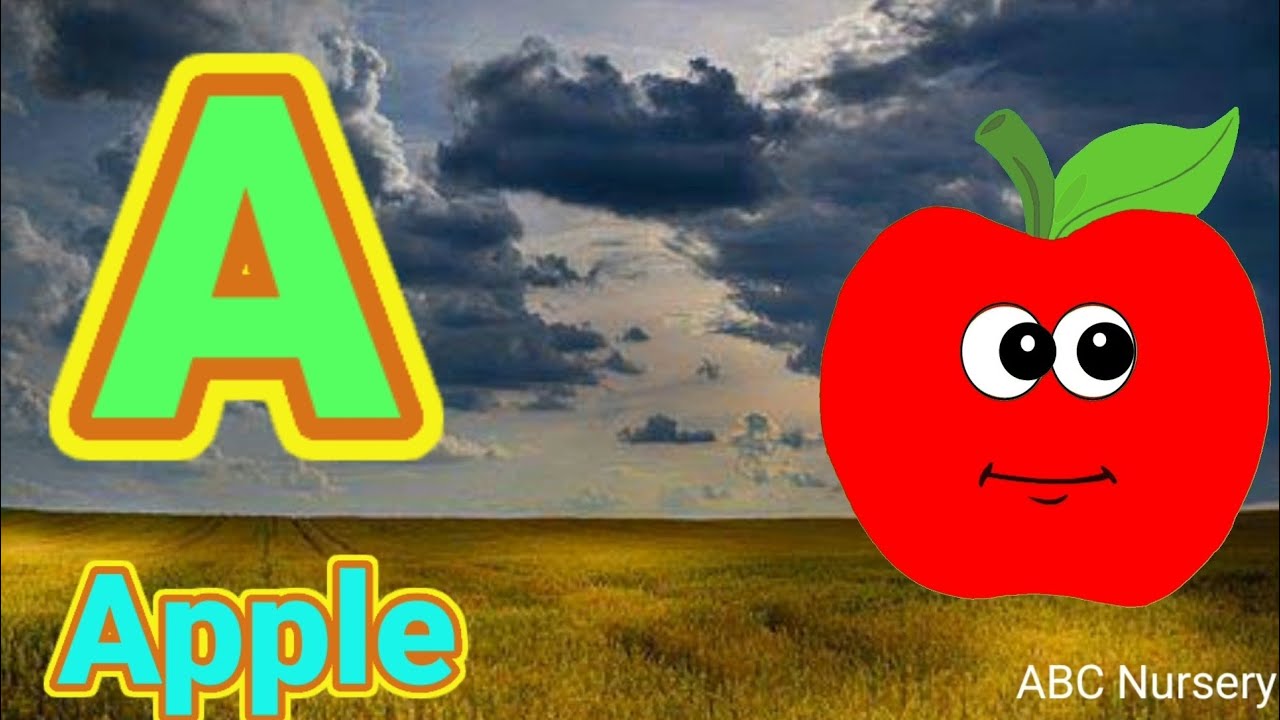 ABC learning@ ABC Nursery || A for Apple || B for ball || C for cat # ...
