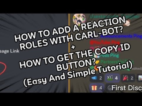 HOW TO ADD A REACTION ROLES WITH CARL-BOT? + HOW TO GET THE COPY ID ...