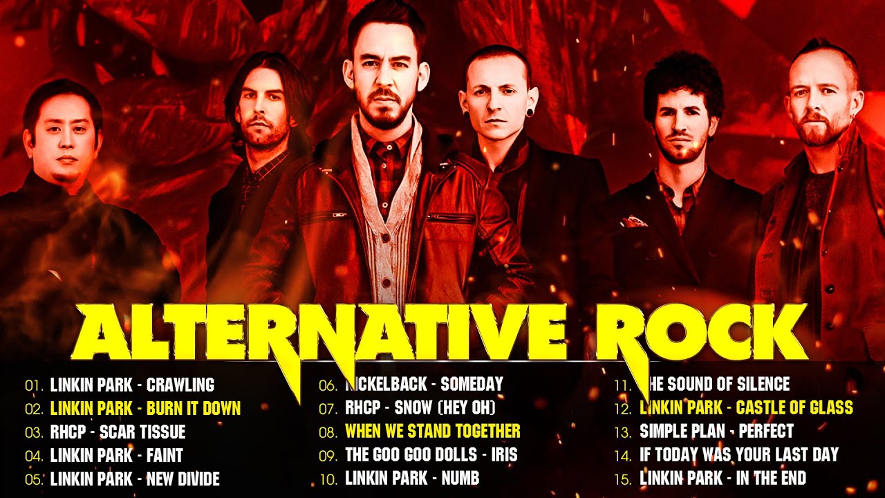 🔥Best Alternative Rock 2 Hours Non-stop🔥Linkin Park, Coldplay ...