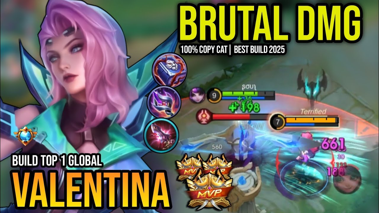 VALENTINA BEST BUILD 2025 | BUILD TOP 1 GLOBAL VALENTINA GAMEPLAY ...