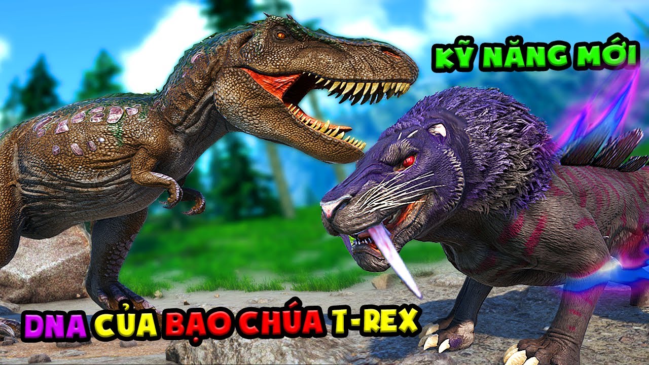 ARK MOD Hybrids #5 THỬ LẤY DNA CỦA BẠO CHÚA T-REX MÌNH LAI TẠO ĐƯỢC HỔ ...