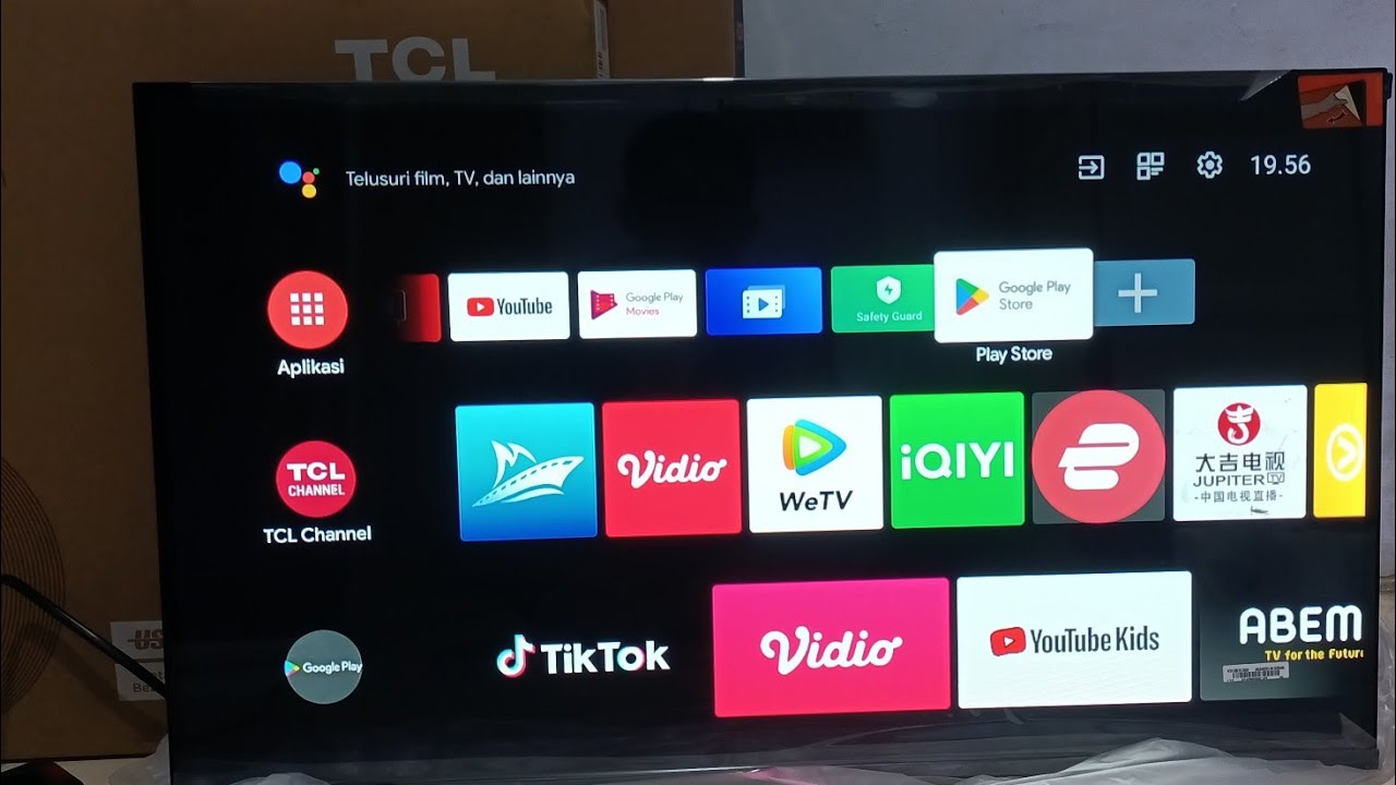 Unboxing TCL 32L4B Android TV 32inch murah - YouTube