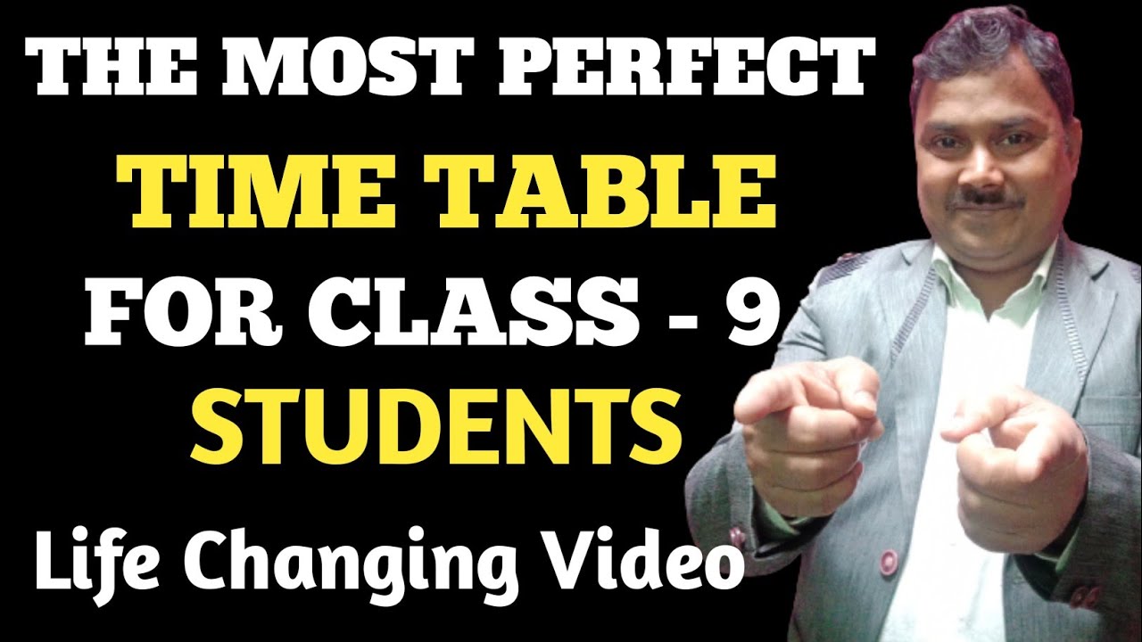 class 9th time table - time table 9th class 2023 | time table kaise ...