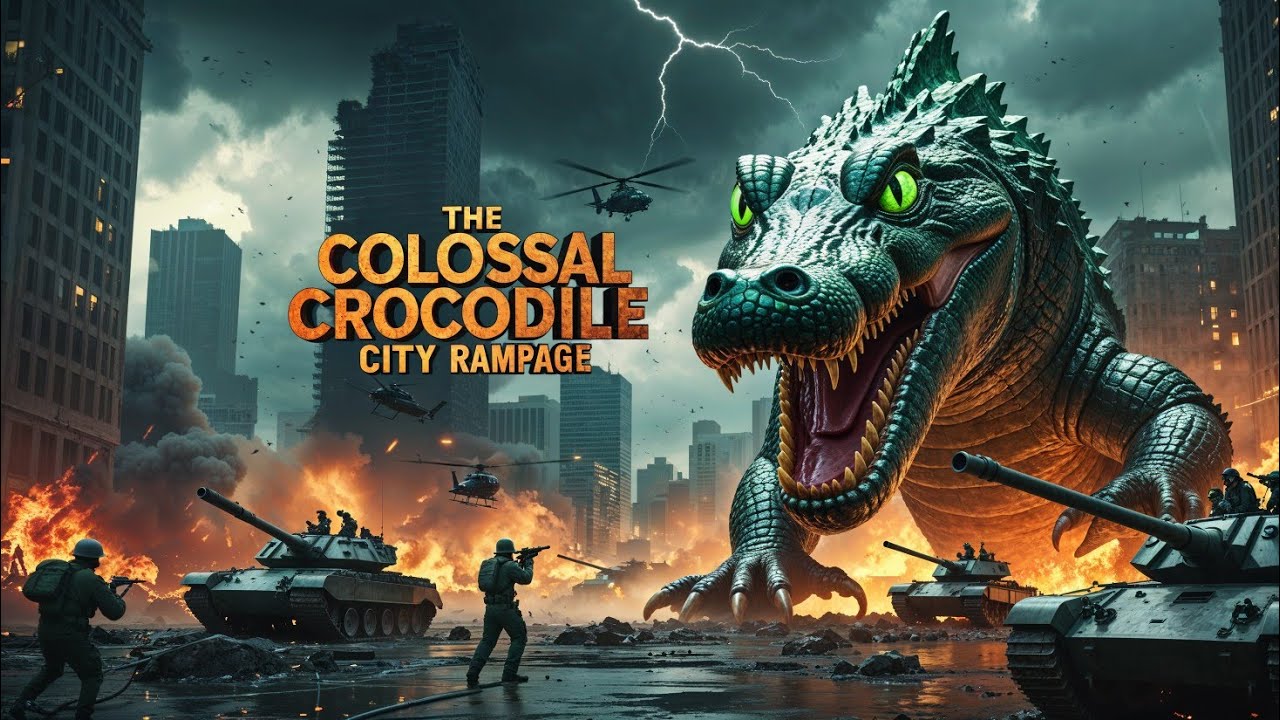 THE COLOSSAL CROCODILE CITY RAMPAGE#video #shorts #shortvideo #short # ...