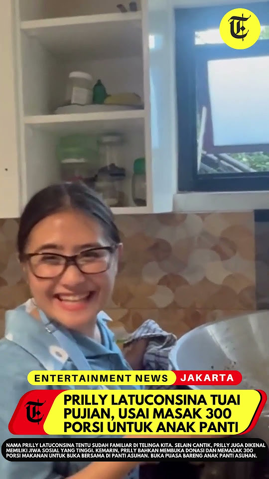 PRILLY LATUCONSINA TUAI PUJIAN NETIZEN, USAI MASAK 300 PORSI UNTUK ANAK PANTI - YouTube