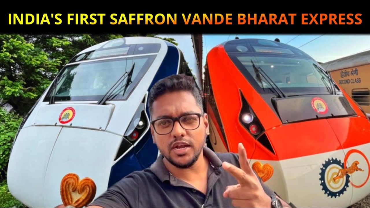[2 in 1] COVERING BOTH WHITE & SAFFRON VANDE BHARAT EXPRESS | EXCELLENT ...