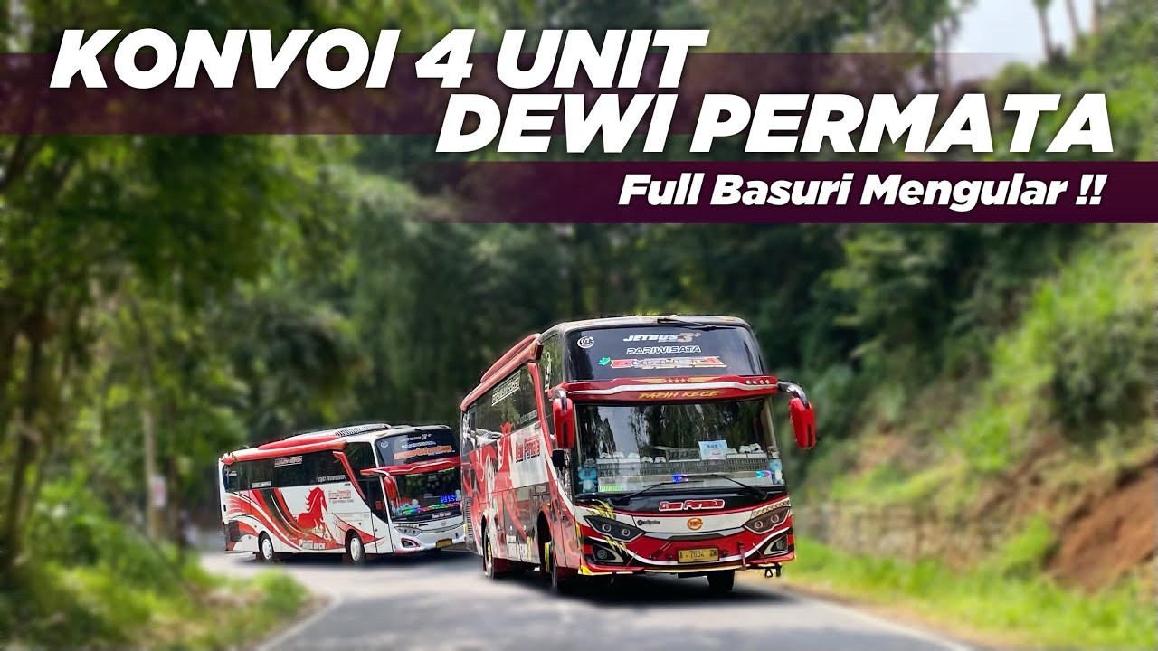 SEKETIKA JALANAN MENJADI RAMAI😍NGOYOD BUS DEWI PERMATA FULL KONVOI ...