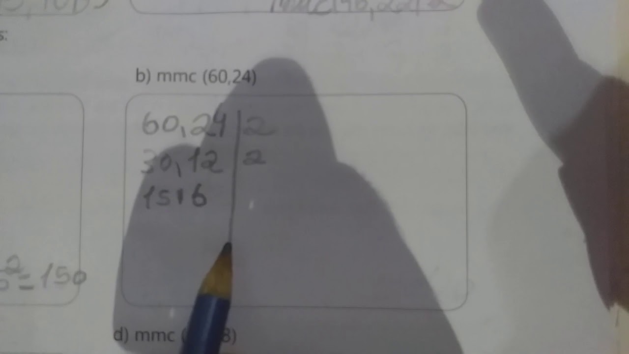 Ensinando o cálculo do mmc(60,24) - YouTube