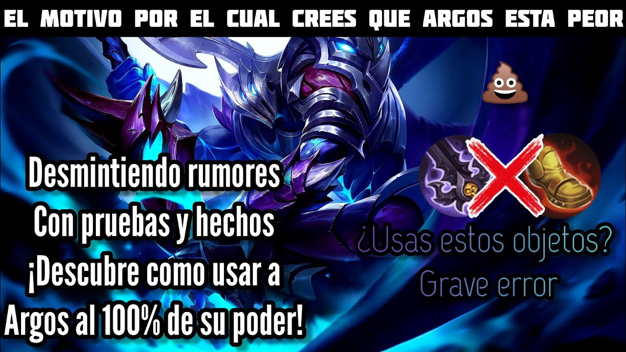 GUÍA AVANZADA DE ARGOS (REVAMP) MOBILE LEGENDS - YouTube