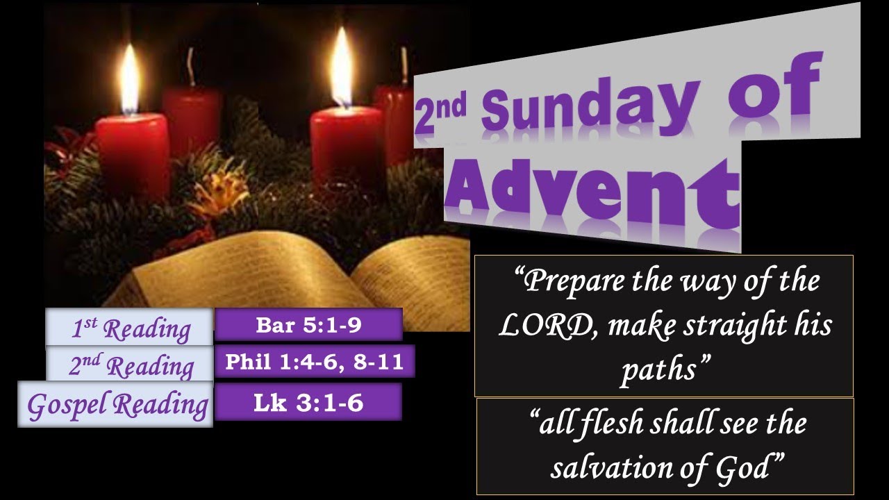 2nd Sunday of Advent - Holy Mass Readings- C (Voice Overlays) - YouTube