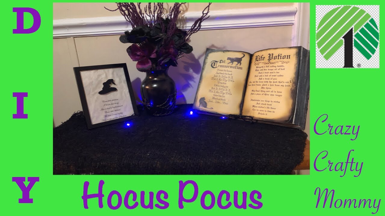 Hocus Pocus Inspired Dollar Tree DIY - YouTube
