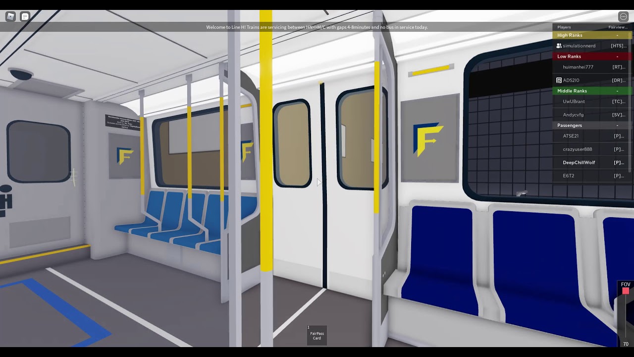 Roblox - Journey on Fairview Transit (Line H): Harrington North to ...