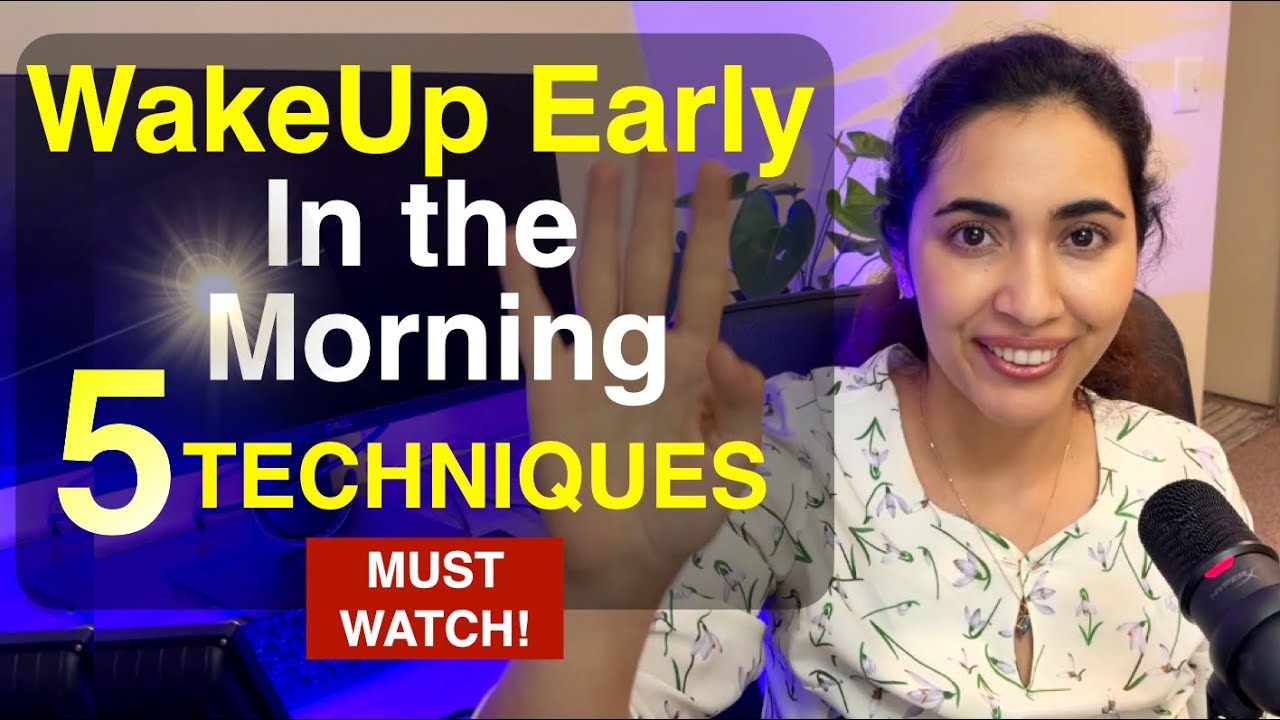 How to ACTUALLY wake up early | 5 Miracle Routine techniques - YouTube