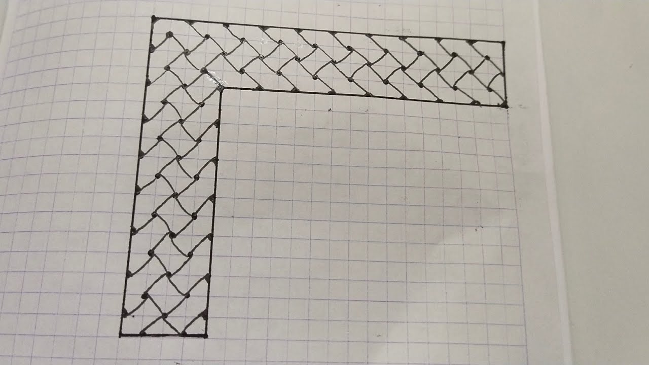 Mudah... Sudut pojokan ornamen simetris - YouTube