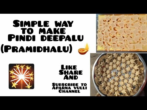 Simple way to make Pindi deepalu (pramidhalu)🪔 - YouTube