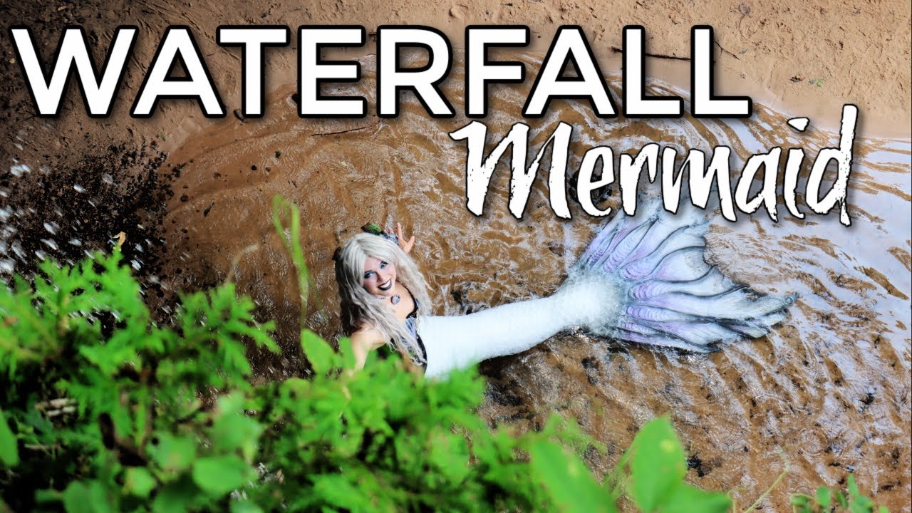 MERMAID TAKING A SHOWER UNDER A WATERFALL 💦 Mermaid Phantom takes a ...