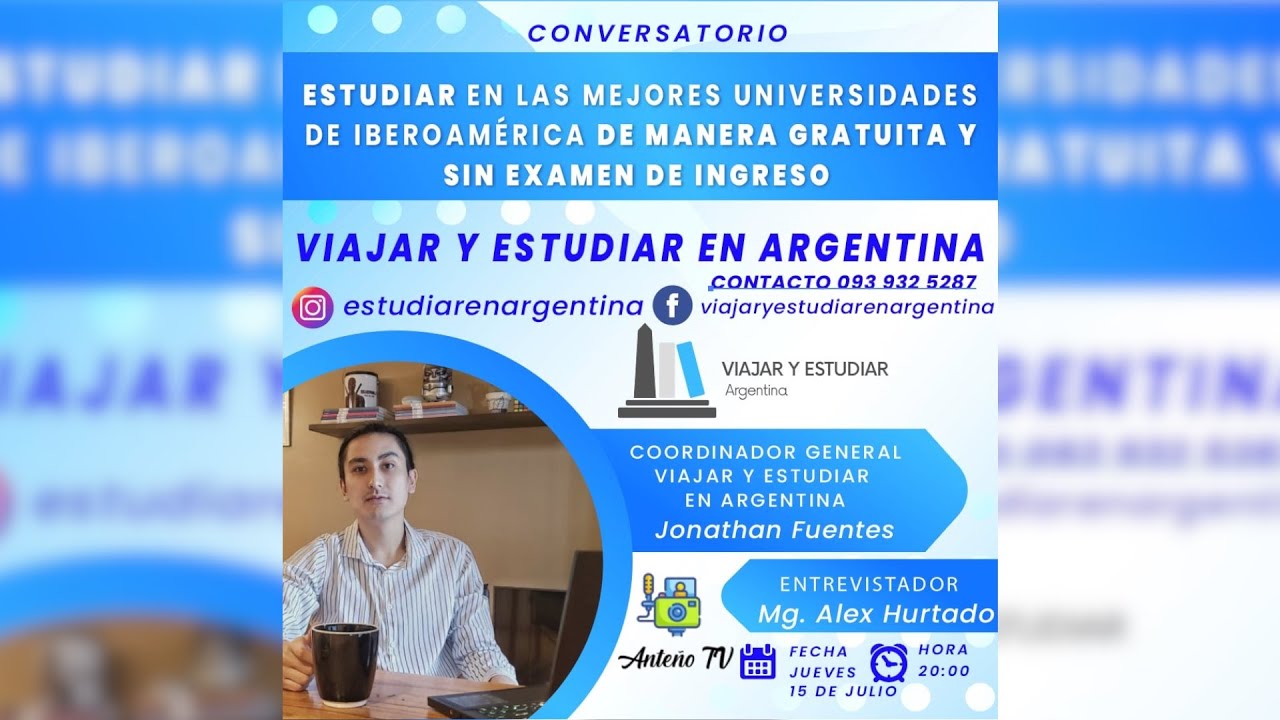 Anteño TV...Conversando con Alex: Hoy con Jonathan Fuentes sobre Viajar ...
