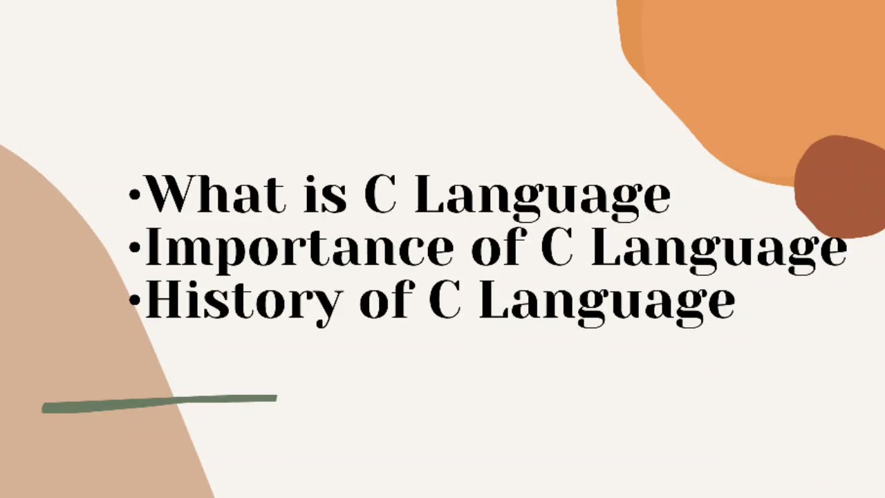 What Is C Language History Of C Language Importance Of C Language In What Is C Language History Of C Language Importance Of C Language In