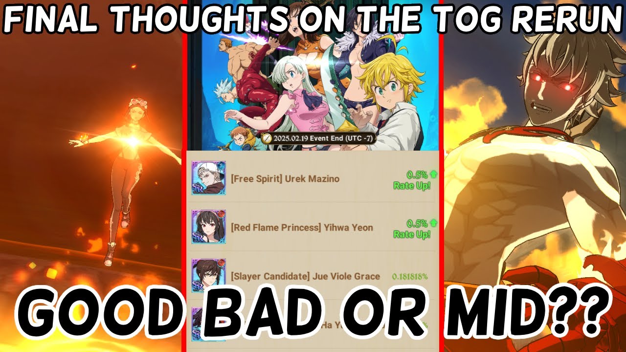 MY FINAL THOUGHTS ON THE TOWER OF GOD COLLAB RERUN!! - The Seven Deadly Sins Grand Cross - YouTube