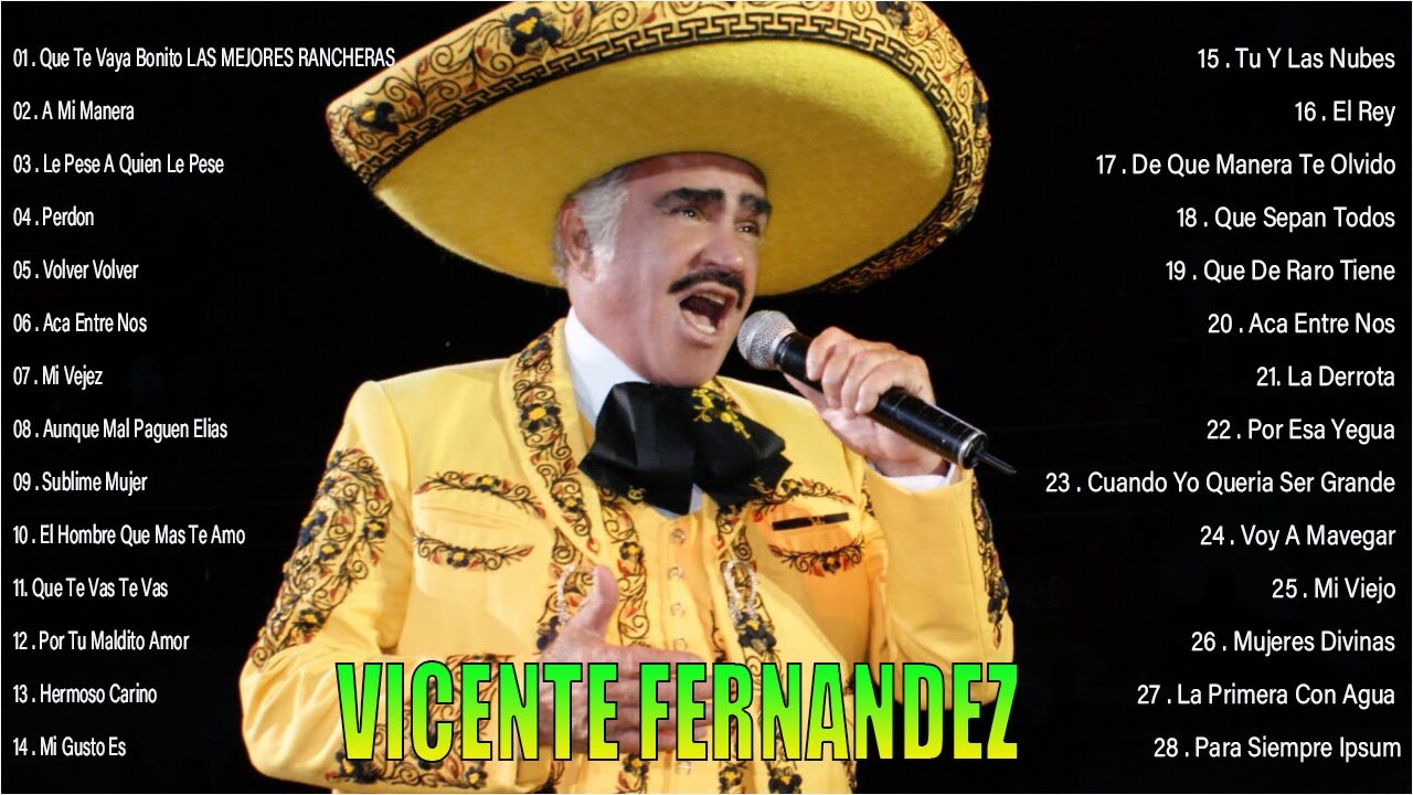 Vicente Fernandez Grandes Exitos Vicente Fernandez Sus Mejores Exitos