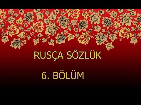 RUSÇA SÖZLÜK 6 русско-турецкий словарь 6