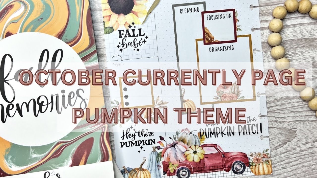 MY FIRST YOUTUBE COLLAB LOOP |🎃 PUMPKINS THEME 🎃 | 🌻 OCTOBER CURRENTLY PAGE 🌻 | Rachelle's Plans ...