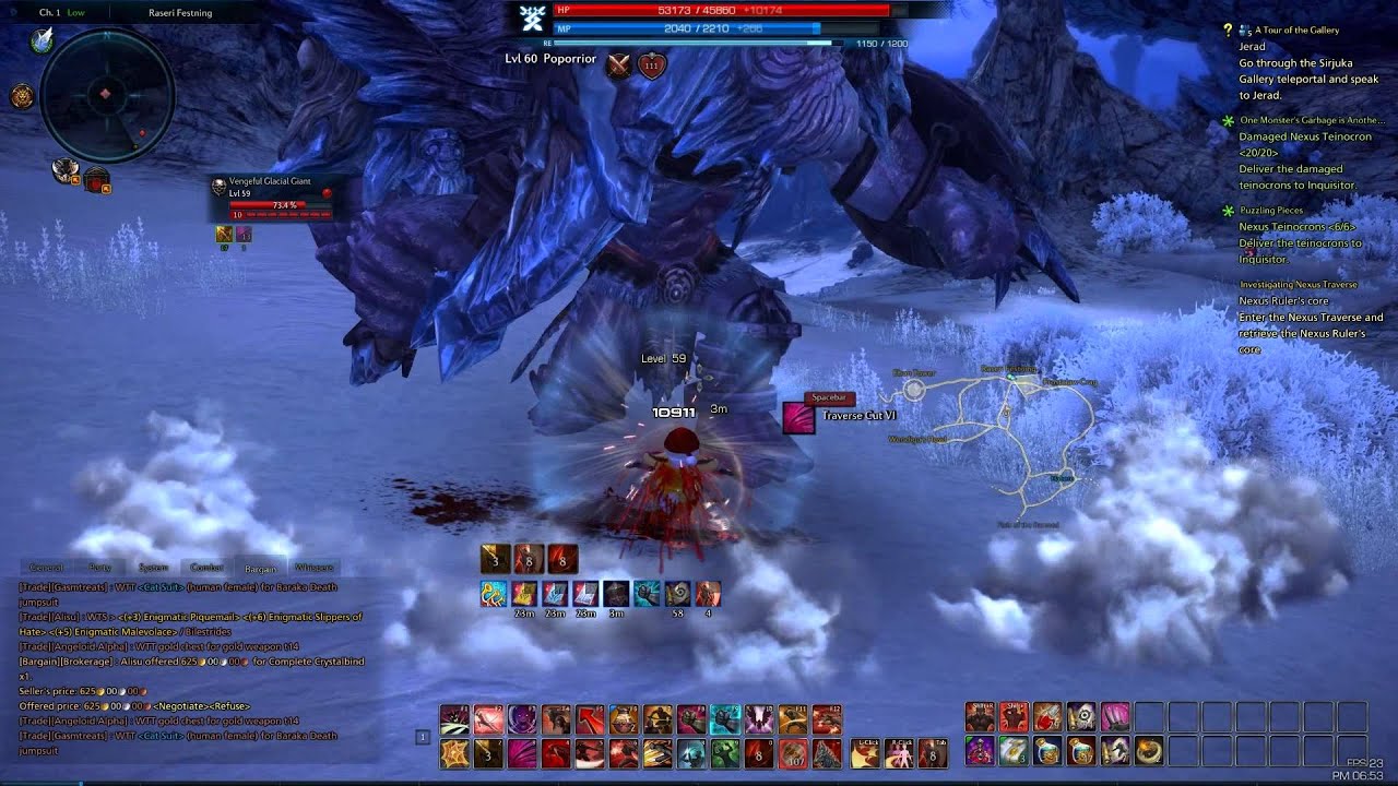 TERA Warrior Rotation Demonstration - YouTube