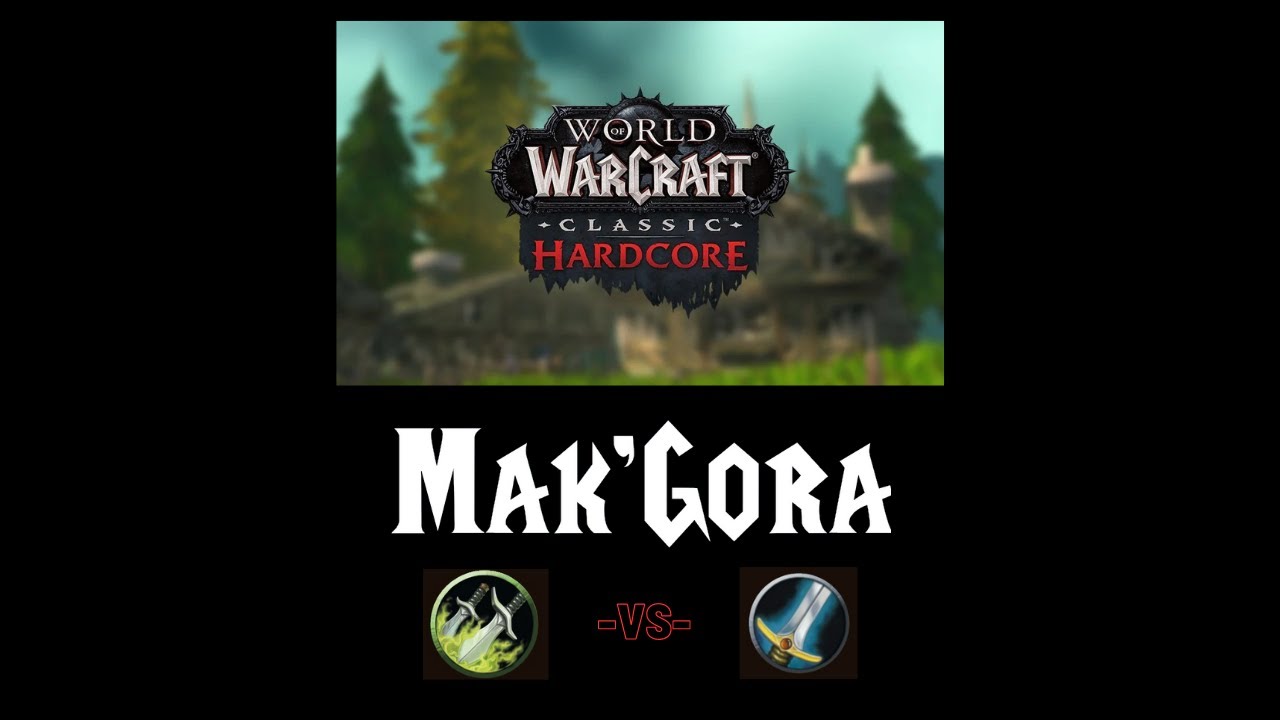 Classic Hardcore - Mak'gora: Rogue -VS- Warrior -- Defias Pillager ...