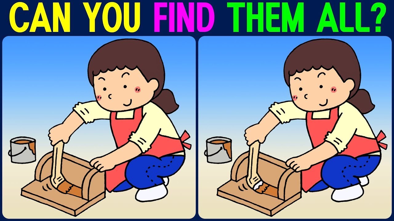 【Find the Difference】 Can you find them all? - YouTube