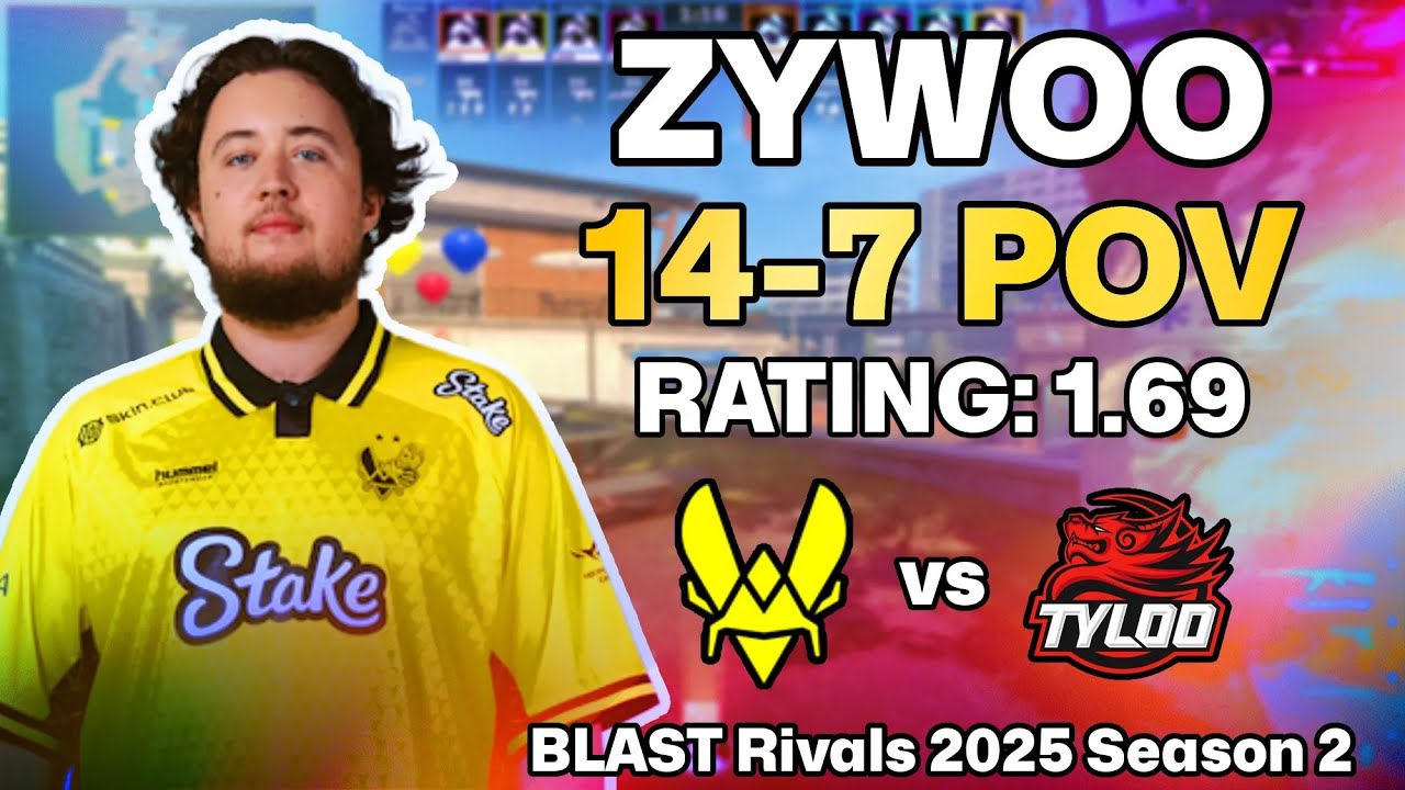 ZYWOO 14-7 POV vs TYLOO (Overpass) | BLAST Rivals 2025 Season 2 - YouTube