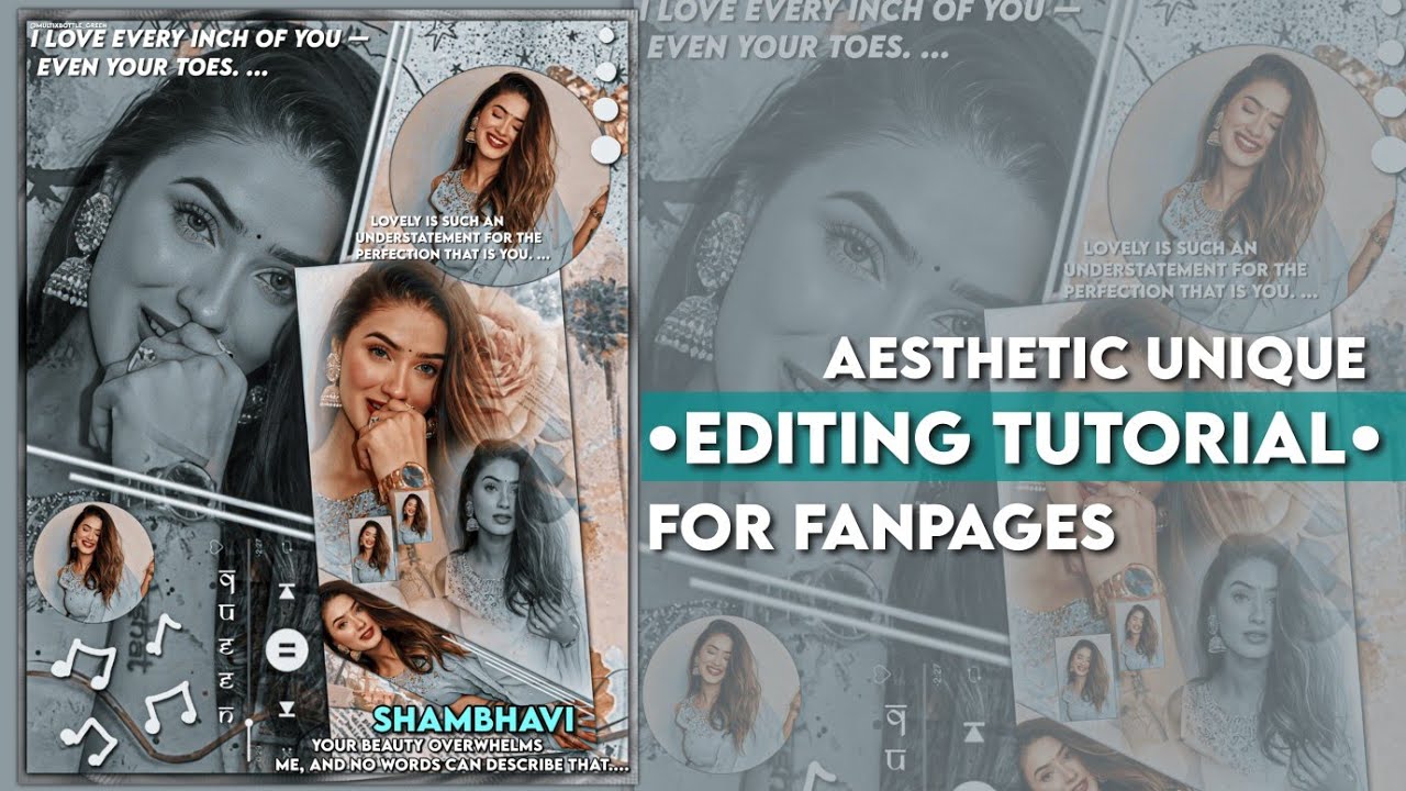 AESTHETIC UNIQUE EDITING TUTORIAL FOR FANPAGES💗🌏 - YouTube