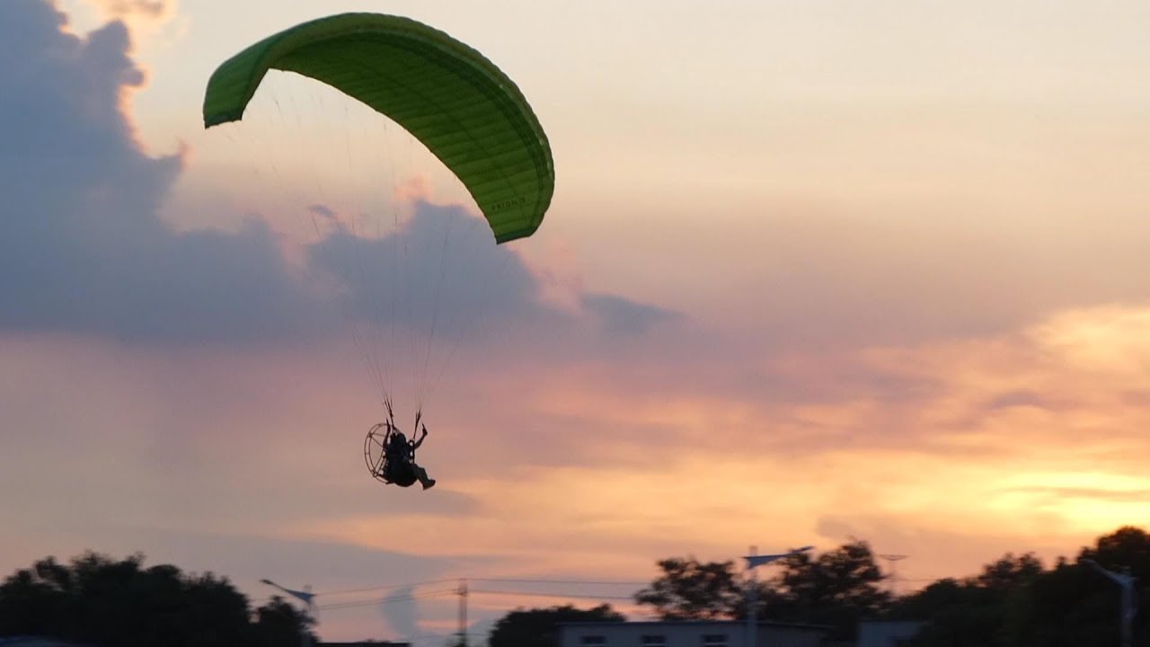 Electric Paramotor 20 Minutes of Test Flight with Upgraded Power Combo ...