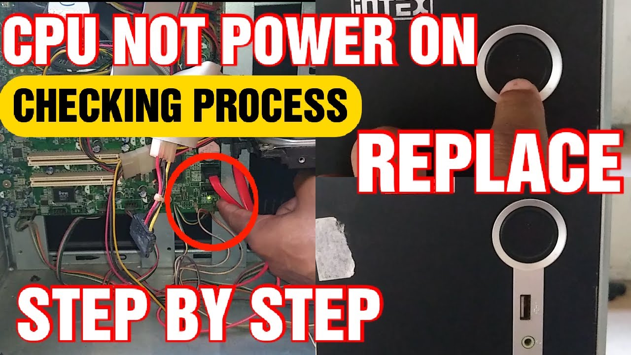 how to work cpu power switch I check cpu power switch I change cpu ...