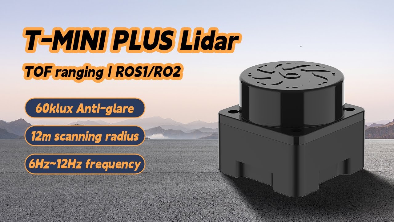 T-MINI-Plus Lidar TOF Ranging 12M support ROS1 ROS2 - YouTube